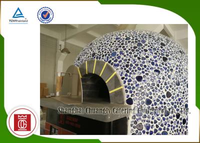 China Commercial Napoli Style Italy Pizza Oven Gas Heating Natural  Lava Rock for sale