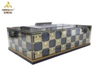 China Rectangle Shape Japanese Teppanyaki Grill Table 8 Seats Stainless Steel for sale
