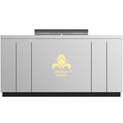 China Customizable Rectangular Teppanyaki Grill Table with Smoke Exhaust for sale