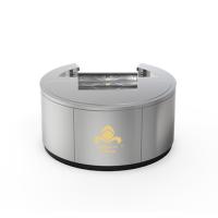 China Customizable Round Teppanyaki Grill Table with Smoke Exhaust for sale
