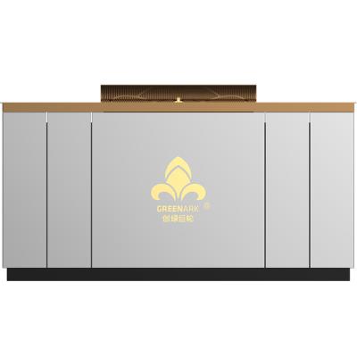 China Customizable Copper Teppanyaki Grill Table with Electric Heating for sale