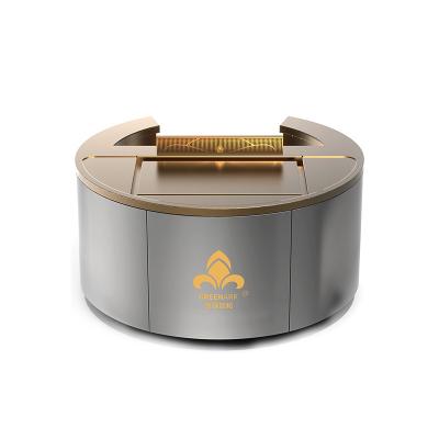 China Round Copper Teppanyaki Table with Electric Heating for sale