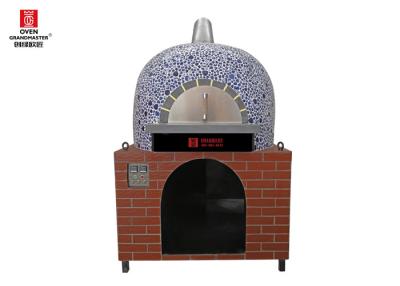China Eco-friendly Italy Pizza Oven Gas Heating Natural Lava Rock Napoli Style for sale