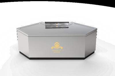 China Custom Teppanyaki Grill Table with Smoke Exhaust for Hotels Restaurants for sale