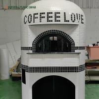 China Italian Volcanic Stone Pizza Oven 600°C 15kW Gas Electric for sale