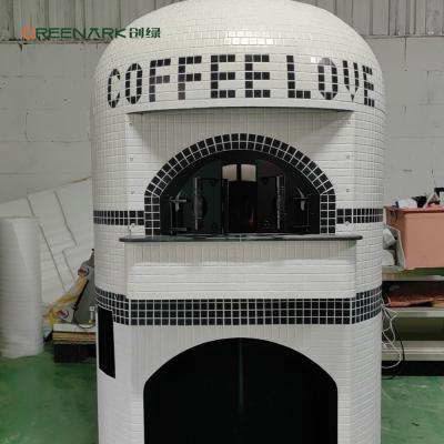 China Italian Volcanic Stone Pizza Oven 600°C 15kW Gas Electric for sale