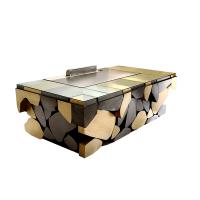 China Stainless Steel 304 Teppanyaki Grill Table with 8 Seats and Customized 20mm Thick Food-Grade Special Alloy Steel for sale