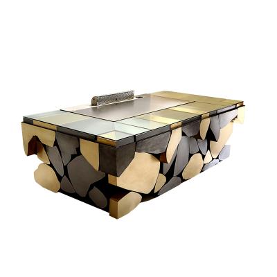 China Stainless Steel 304 Teppanyaki Grill Table with 8 Seats and Customized 20mm Thick Food-Grade Special Alloy Steel for sale