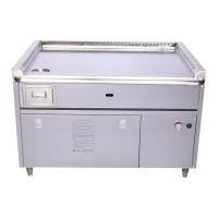 China Commercial Stainless Steel Gas Smokeless Teppanyaki Grill Table with 8000W Power and 220-240V/380V Voltage for sale