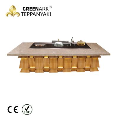 China 3 in 1 Multifunctional Commercial Teppanyaki Grill Table for Food Plaza and Outdoor Dining for sale