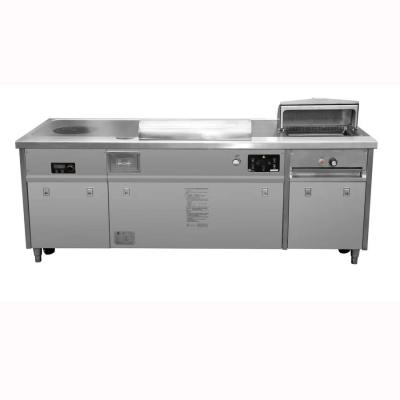 China Commercial Teppanyaki Grill Table with 360*360mm Heating Area Continuous Operation for 15 Hours and Three-in-one Multifunctional Design for sale
