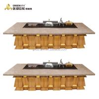 China Fan Shape Commercial Electric Hibachi Cooktop Teppanyaki Grill Table with 450*400mm Cook Area and ISO 9001-2008 Certification for sale