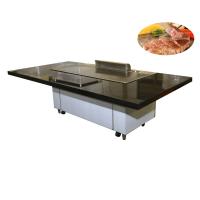 China Stainless Steel 304 Teppanyaki Grill Table with 500*380mm Heating Area and Customized Color for Commercial Restaurants for sale