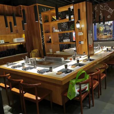 China Commercial Teppanyaki Grill Table with 220-240 V and 380 V Power Options in 2400x850x800mm Size for sale