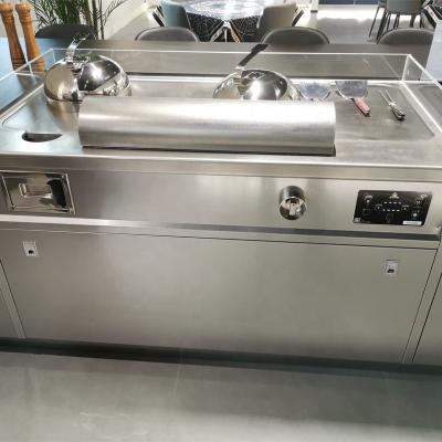 China Commercial Hibachi Japanese Grill 8 Person Table Teppanyaki Griddle for Restaurant for sale