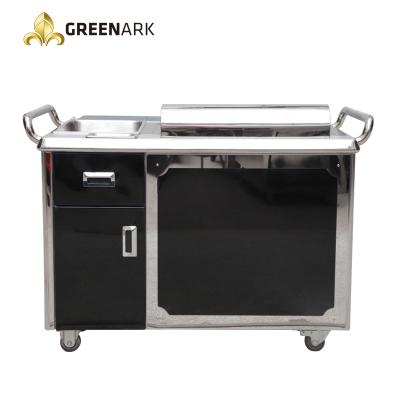 China Top Sale 400*420mm Heating Area Gas Mobile Teppanyaki  Equipment for sale