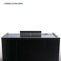 China Commercial Teppanyaki Grill Table with 20mm Food-Grade Steel Plate, Customizable Design, and Triple Airflow System for sale