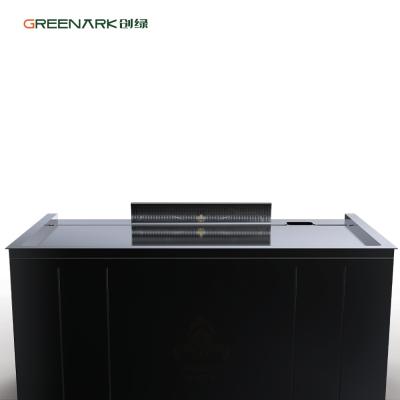 China Commercial Teppanyaki Grill Table with 20mm Food-Grade Steel Plate, Customizable Design, and Triple Airflow System for sale