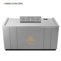 China Custom 20mm Thick Food-Grade Alloy Steel Teppanyaki Grill Table with 8000W Power and Triple Airflow System for sale
