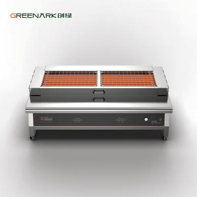 China 500℃ Turbo Heat Commercial Grill with Independent Control Zones and Stainless Steel Construction for sale