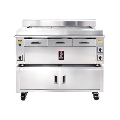 China Commercial Electric BBQ Grill 800°C High Heat 3-Zone Cooking for sale