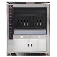 China 20KW Single Layer Fish Grill Machine Electric Heating Fish Oven With 8 Spaces for sale