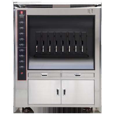 China 20KW Single Layer Fish Grill Machine Electric Heating Fish Oven With 8 Spaces for sale