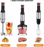 China Kitchen Handheld Immersion Blender 4 In 1 Stepless Speeds for sale
