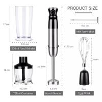 China Portable Immersion Stick Hand Blender 4 In 1 With Chopper / Beaker for sale