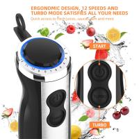 China Kitchen electric appliances 5-in-1 blender hand held with whisk,milk frother,500ml chopper,600ml beaker for sale