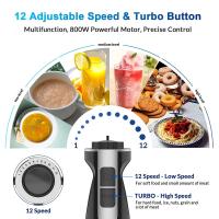 China Powerful 800W Stainless Steel Stick Blender With Whisk / Milk Frother for sale