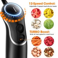 China 800W Kitchen Hand Blender 4 In 1 With Turbo Mode / 4 Stainless Steel Blades for sale