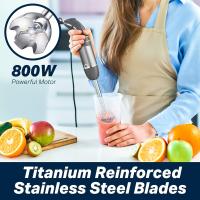 China 4 in 1 Electric Hand Immersion Blender Heavy Duty Stick Blender for sale