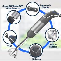 China Multifunction Portable Hand Blender BPA Free 12 Speed Low Noise for sale