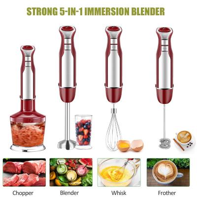 China Multifun Smart Stick Immersion Blender 5-In-1 9 Speeds Ergonomic Handle for sale