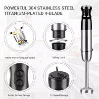 China 600W 800W Electric Stick Hand Blender , Stainless Steel Immersion Blender for sale
