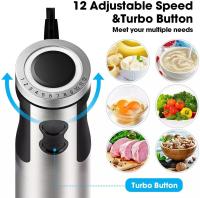 China Electric Stainless Steel Stick Blender 800W Two Speed Hand Blender for sale
