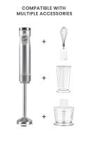 China 3 In 1 Slim Hand Blender set 400W With Beaker / Whisk / Chopper for sale