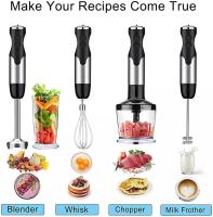 China 9 Speed Stick Hand Blender 400 Watt 4 In 1 Immersion Blender Set for sale
