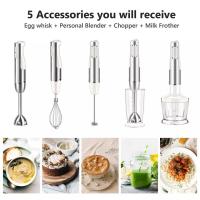 China Multifunctional Hand Blender manufacturer Food Mixer 12 Speeds For Chopping Blending for sale