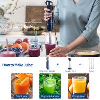 China 5 In 1 Portable Hand Blender , Immersion Hand Blender Set With Titanium Steel Blade for sale