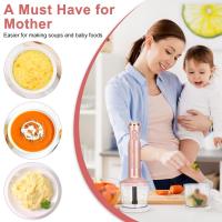 China FDA Electric Hand Held Food Blenders 600W 800W Pink Hand Blender for sale