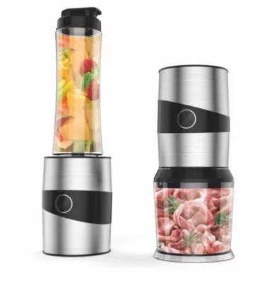 China 2 In 1 Multifunction Portable Smoothie Maker Blender With 500ml Chopper for sale