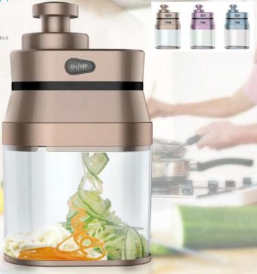 China Black / White Spiralizer Food Processor Electric Spiral Vegetable Slicer Shredder for sale