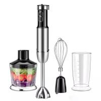 China Black Stick Hand Blender With Potato Masher Chopper Measuing Cup for sale