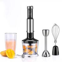 China Black Stick Hand Blender With Potato Masher Chopper Measuing Cup for sale