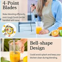 China Ergonomic Stainless Steel Stick Blender 5 In 1 220v Hand Blender for sale