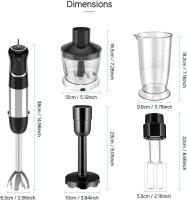 China 5 In 1 Stick Hand Blender Stainless steel Body With Variable Speeds for sale