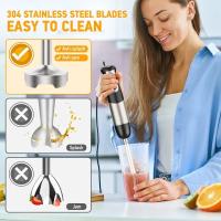 China 400W Immersion Stick Blender 3 In 1 Multi Function Two Speeds With Turbo 12 Speeds for sale