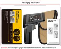 China Kaemeasu 1300℃ High Temperature Infrared Thermometer Gun with 12:1 Distance Ratio and Data Storage -50 to 1300°C Range for sale